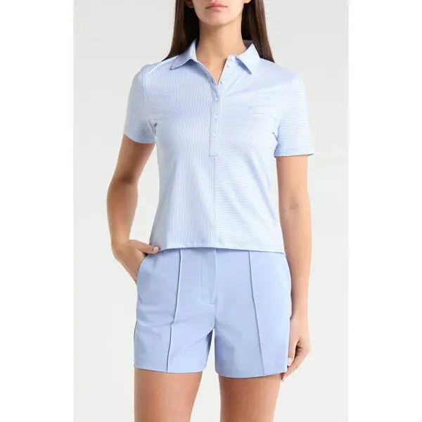 G/fore Mix Stripe Short Sleeve Golf Polo