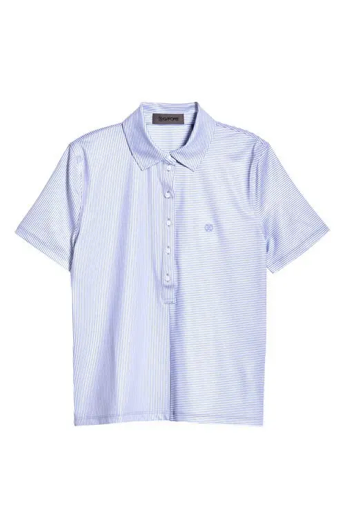 G/fore Mix Stripe Short Sleeve Golf Polo