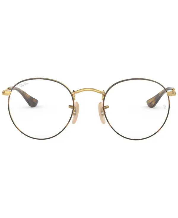 Ray-ban Round Metal Optics Eyeglasses - Tortoise