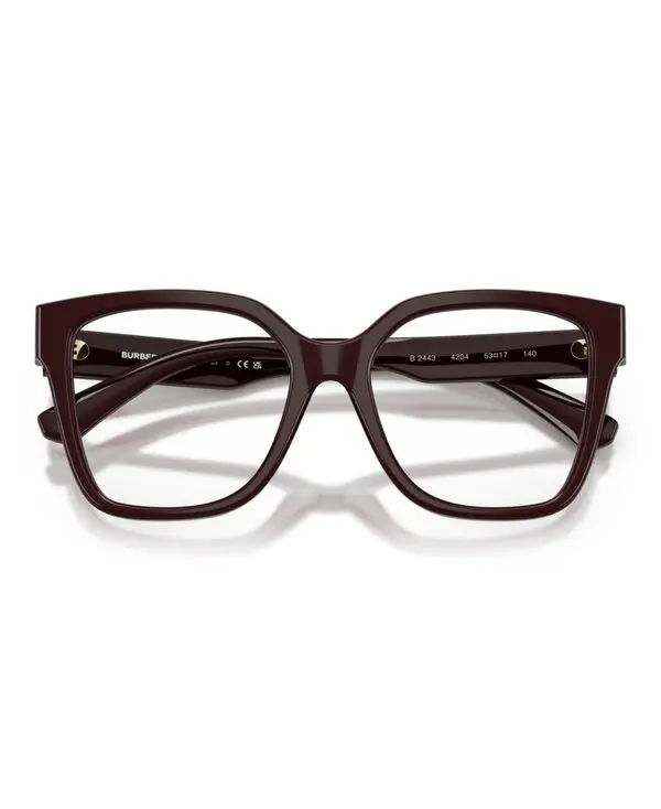 Burberry Square Eyeglasses - Bordeaux