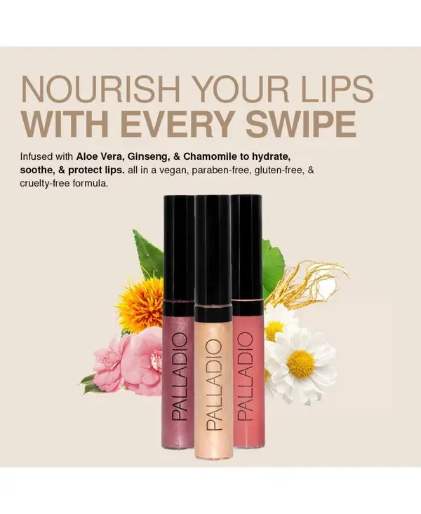 PALLADIO Lip Gloss - Sheer Bronze