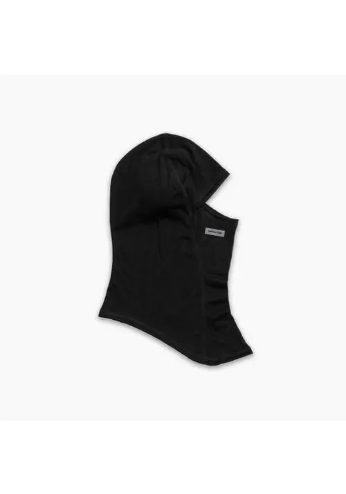 Turtle Fur Carefree Superfine Merino Wool Maxclava Balaclava - Black