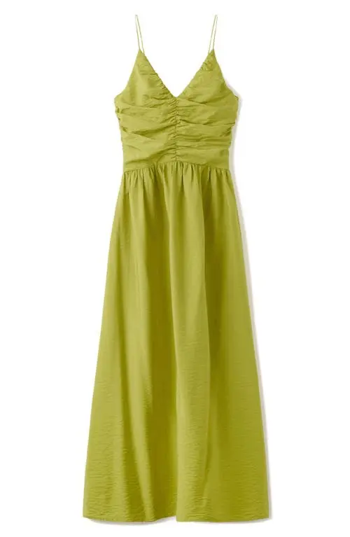 Mango Ruched Maxi Dress