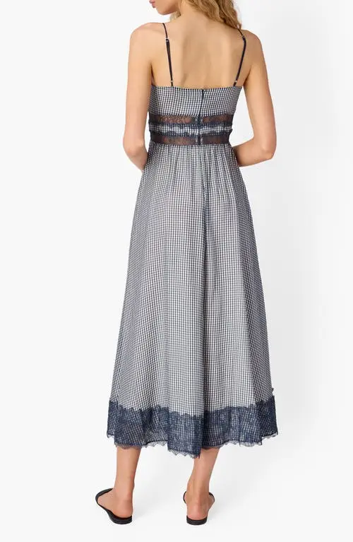 Cami Nyc Janaya Chiffon Maxi Sundress With Lace Trim