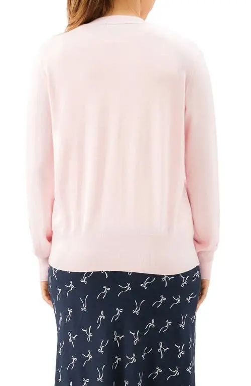 Karen Kane V-neck Button-front Cardigan - Rose