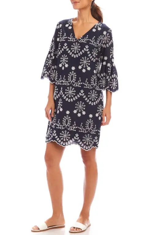 Karen Kane Eyelet Embroidery Shift Dress