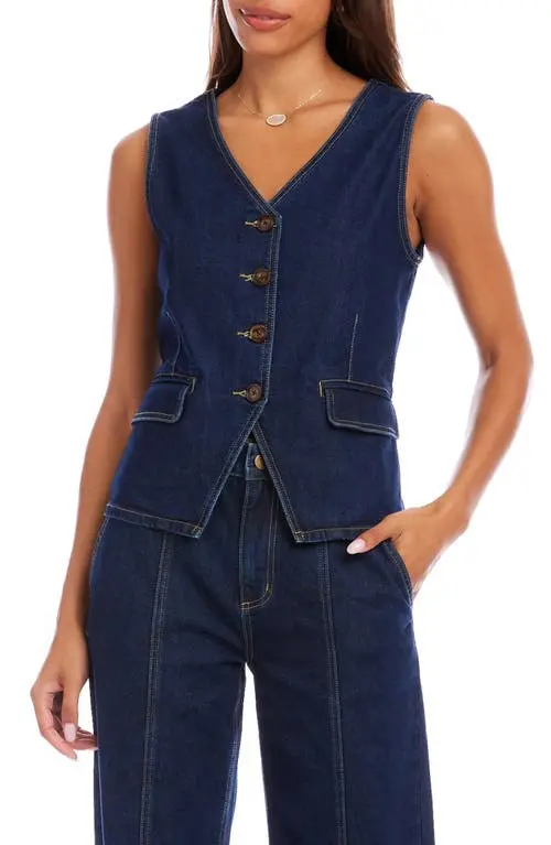 Karen Kane Denim Vest