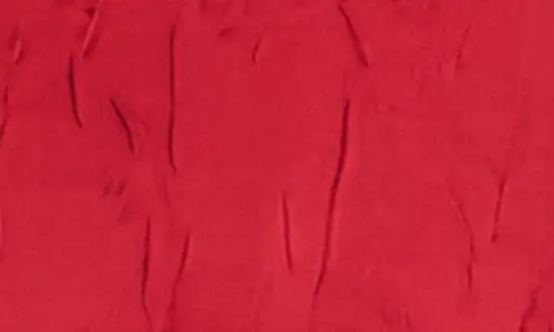 Karen Kane Flare Sleeve Tie Front Satin Top - Red