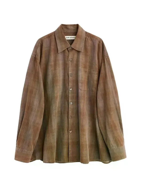 Our Legacy Checked Chest-pocket Shirt
