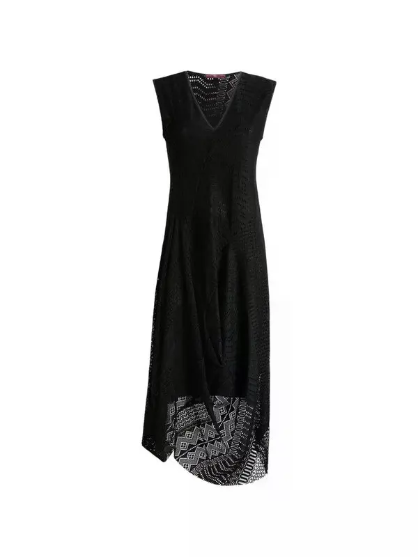 High Sleeveless Midi Dress