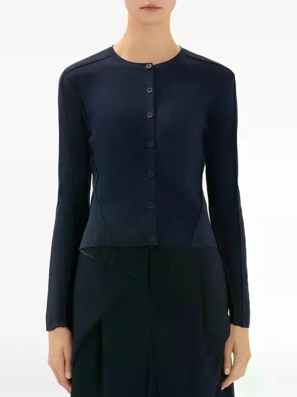 High Guipure Panelling Cardigan