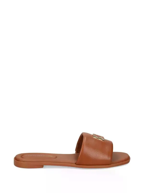 Tommy Hilfiger Monogram Leather Sandals
