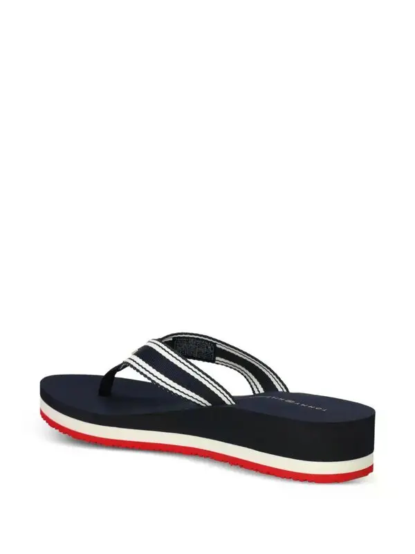 Tommy Hilfiger Striped Platform Flip-flops