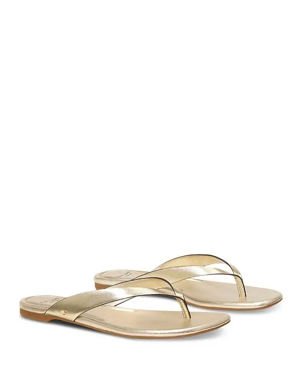Kate Spade New York Sandie Thong Sandals - Pale Gold