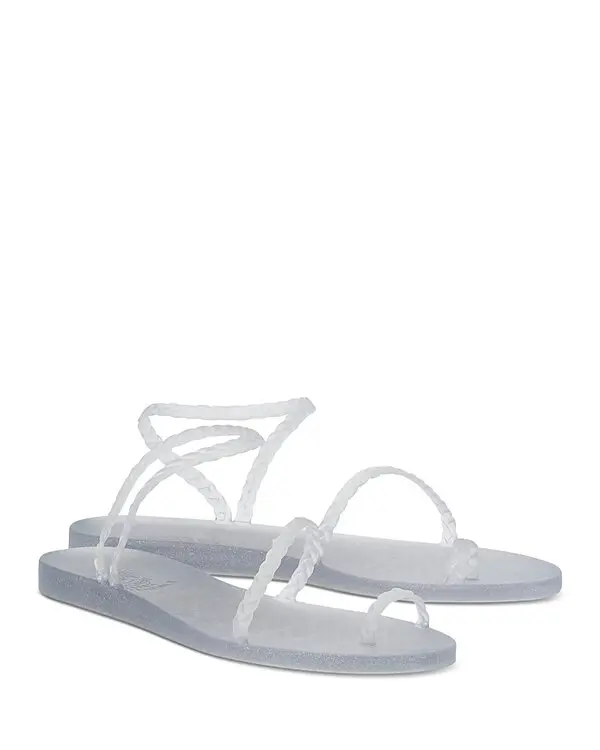 ANCIENT GREEK SANDALS Elefthe Jelly Sandals - Clear/silver