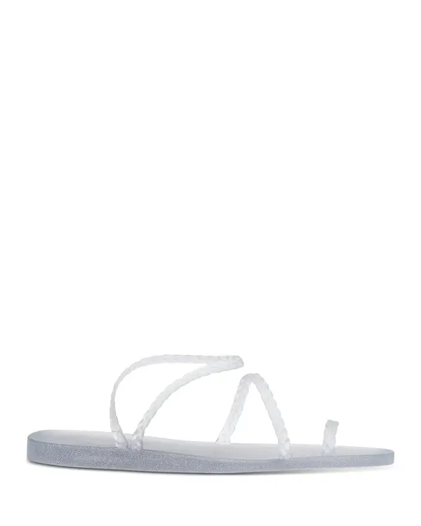 ANCIENT GREEK SANDALS Elefthe Jelly Sandals - Clear/silver