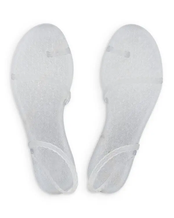 ANCIENT GREEK SANDALS Elefthe Jelly Sandals - Clear/silver