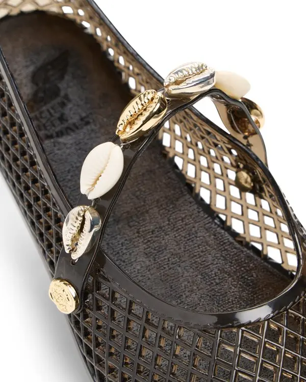 ANCIENT GREEK SANDALS Iro Shells Jelly Flats