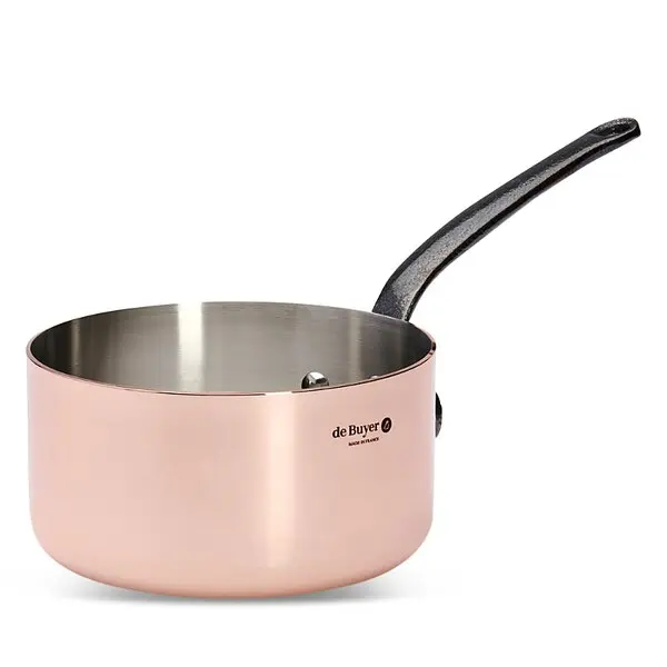DE BUYER 2.6 Quart Open Saucepan - Copper
