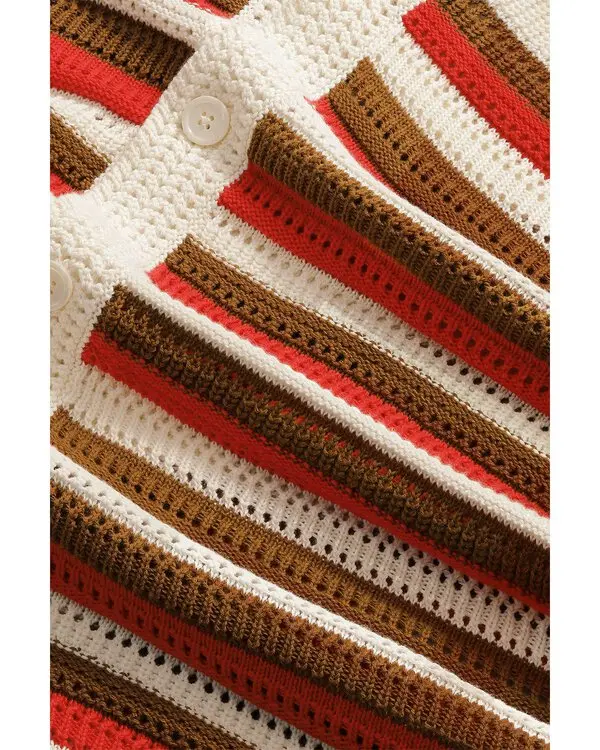 Nn07 Stripe Cardigan Shirt