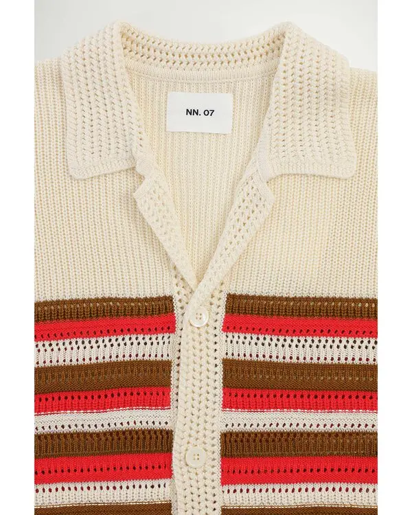 Nn07 Stripe Cardigan Shirt
