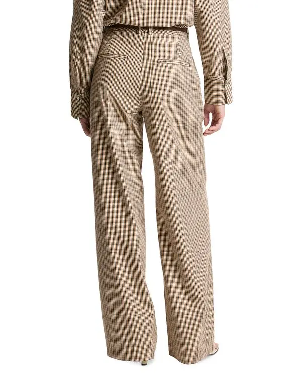 Vince Camille Mid Rise Wide Leg Pants - Light Wheat