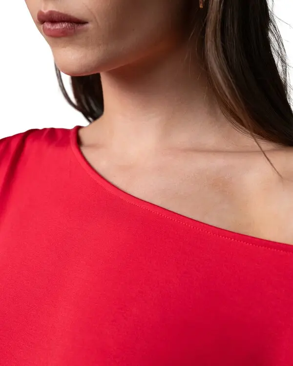 LIVERPOOL Asymmetric Off Shoulder Knit Top