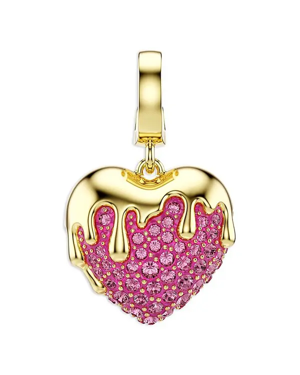 SWAROVSKI Idyllia Crystal Heart Charm - Pink