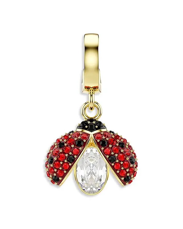 SWAROVSKI Idyllia Ladybug Charm - Red