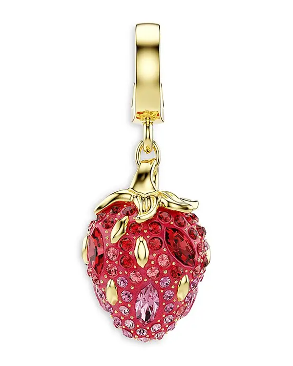 SWAROVSKI Idyllia Crystal Strawberry Charm - Red