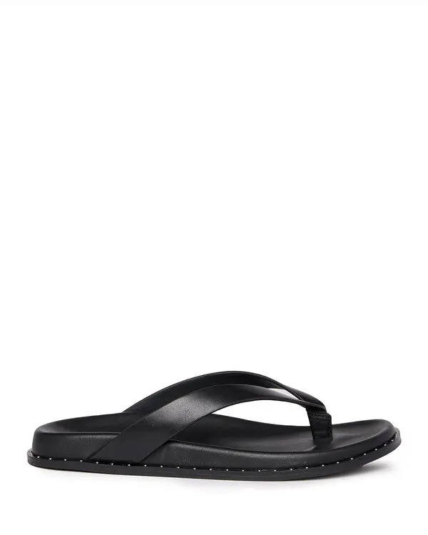 Paige Zadie Flat Sandals - Black