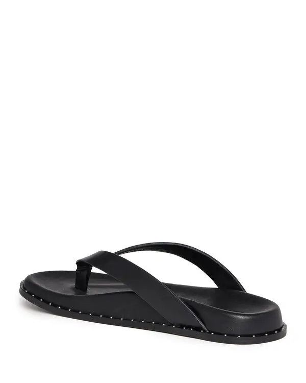 Paige Zadie Flat Sandals - Black
