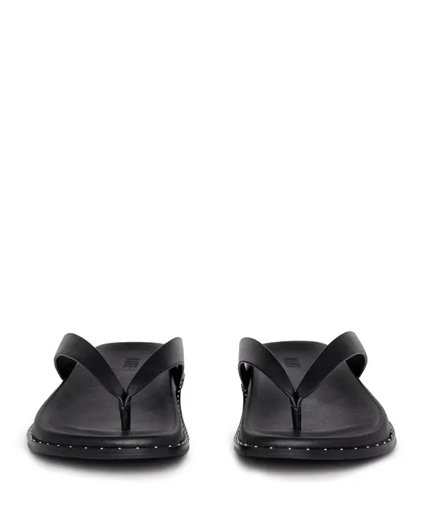 Paige Zadie Flat Sandals - Black