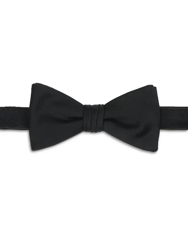 Thomas Pink Satin Bow Tie - Black