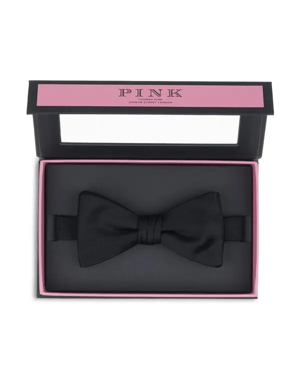 Thomas Pink Satin Bow Tie