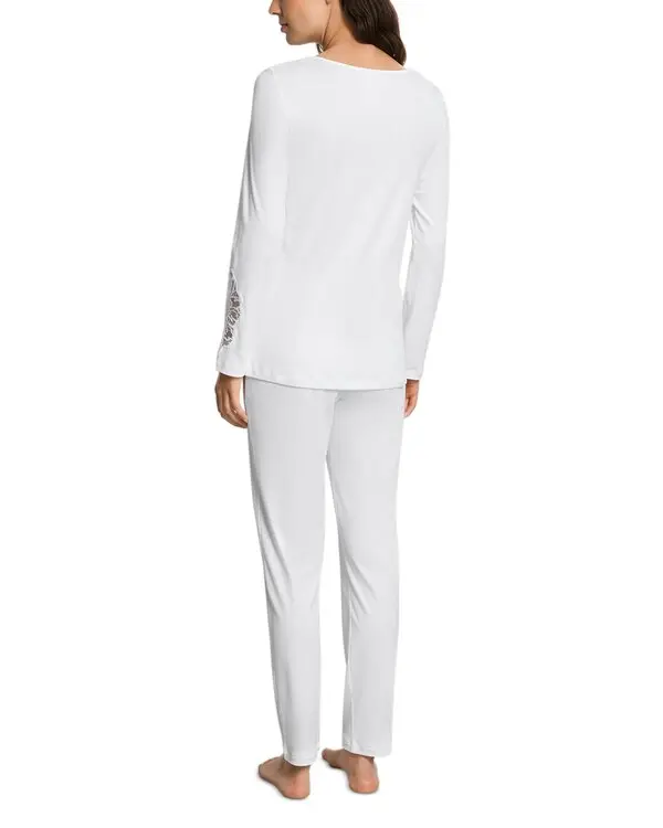 Hanro Belen Top & Pants Pajama Set
