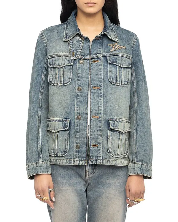 Zadig&Voltaire Lienna Denim Jacket - Light Blue
