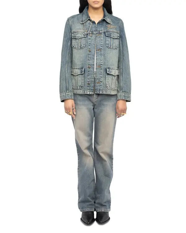 Zadig&Voltaire Lienna Denim Jacket - Light Blue