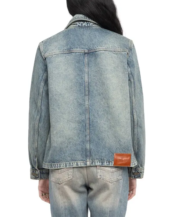 Zadig&Voltaire Lienna Denim Jacket - Light Blue