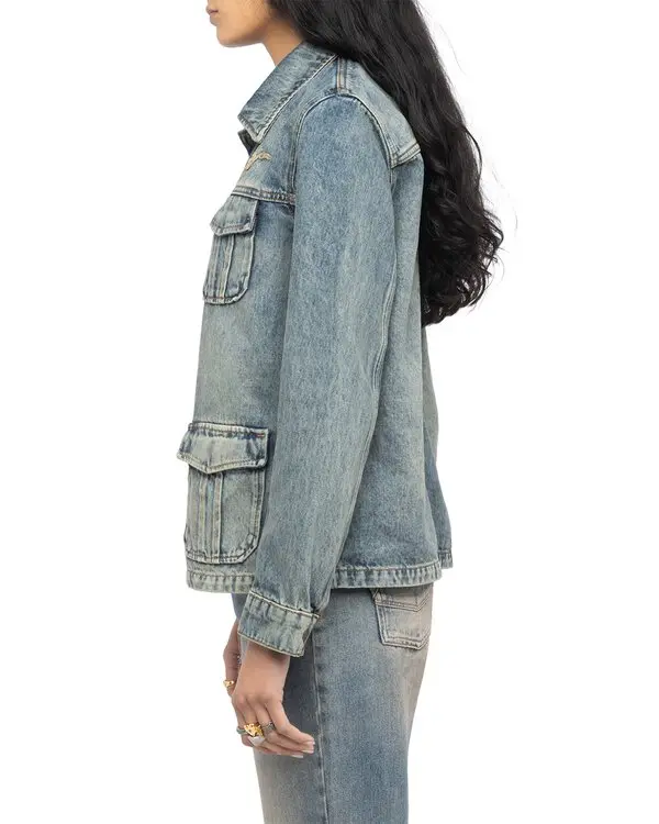 Zadig&Voltaire Lienna Denim Jacket - Light Blue