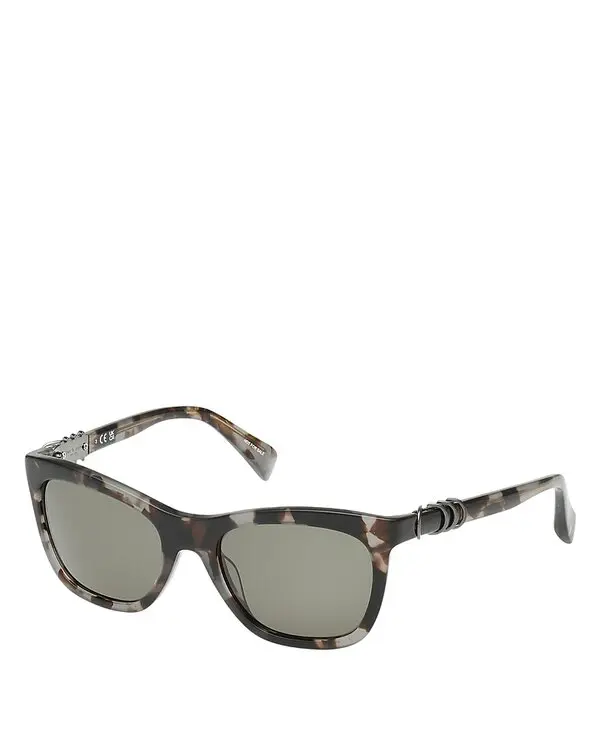 Rag & Bone Square Sunglasses 53mm - Grey/green