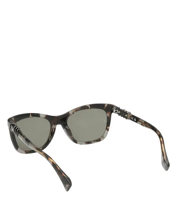 Rag & Bone Square Sunglasses 53mm - Grey/green