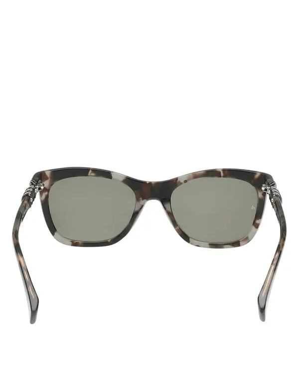 Rag & Bone Square Sunglasses 53mm - Grey/green