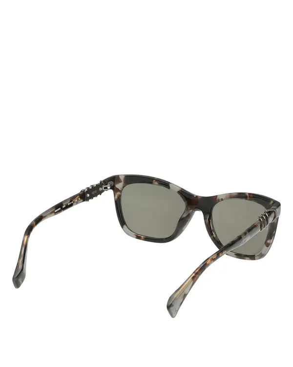 Rag & Bone Square Sunglasses 53mm - Grey/green