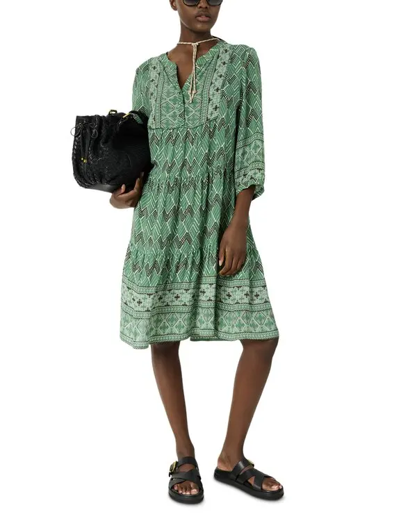 Gerard Darel Rim Tiered Dress