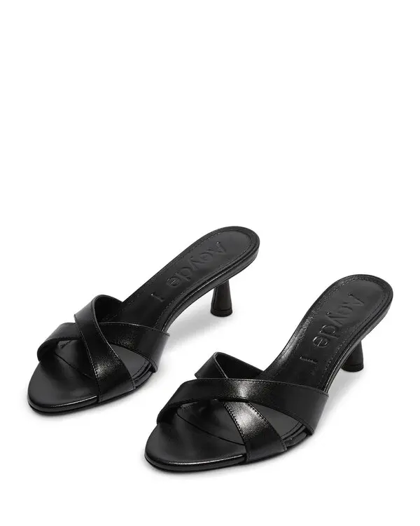 AeydĒ Vero Nappa Leather Sandals - Black