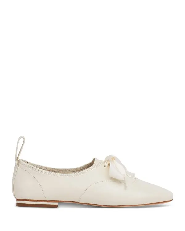 Cinq À Sept Leather Lace-up Oxfords - Ivory