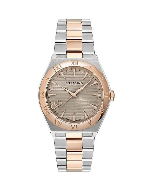 FERRAGAMO Vega Upper East Bracelet Watch 40mm - Two Tone
