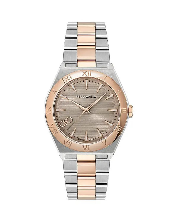 FERRAGAMO Vega Upper East Bracelet Watch 40mm - Two Tone