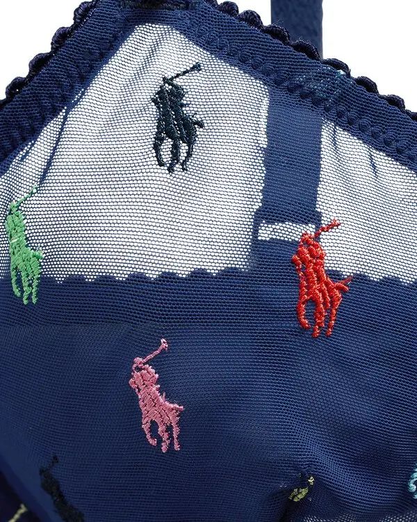 Polo Ralph Lauren Embroidered Demi Bra